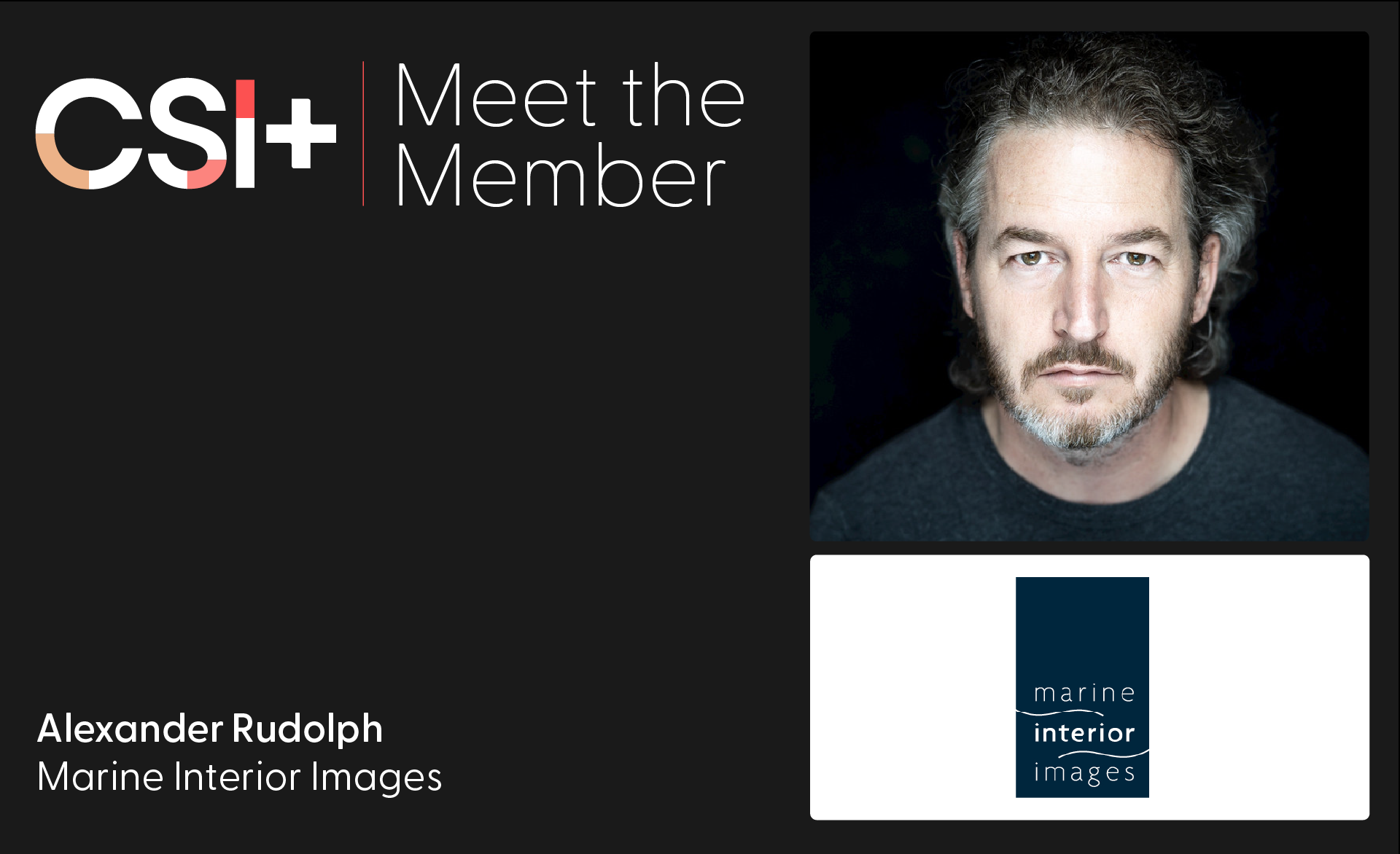 Meet The Member: Alexander Rudolph - CSI+